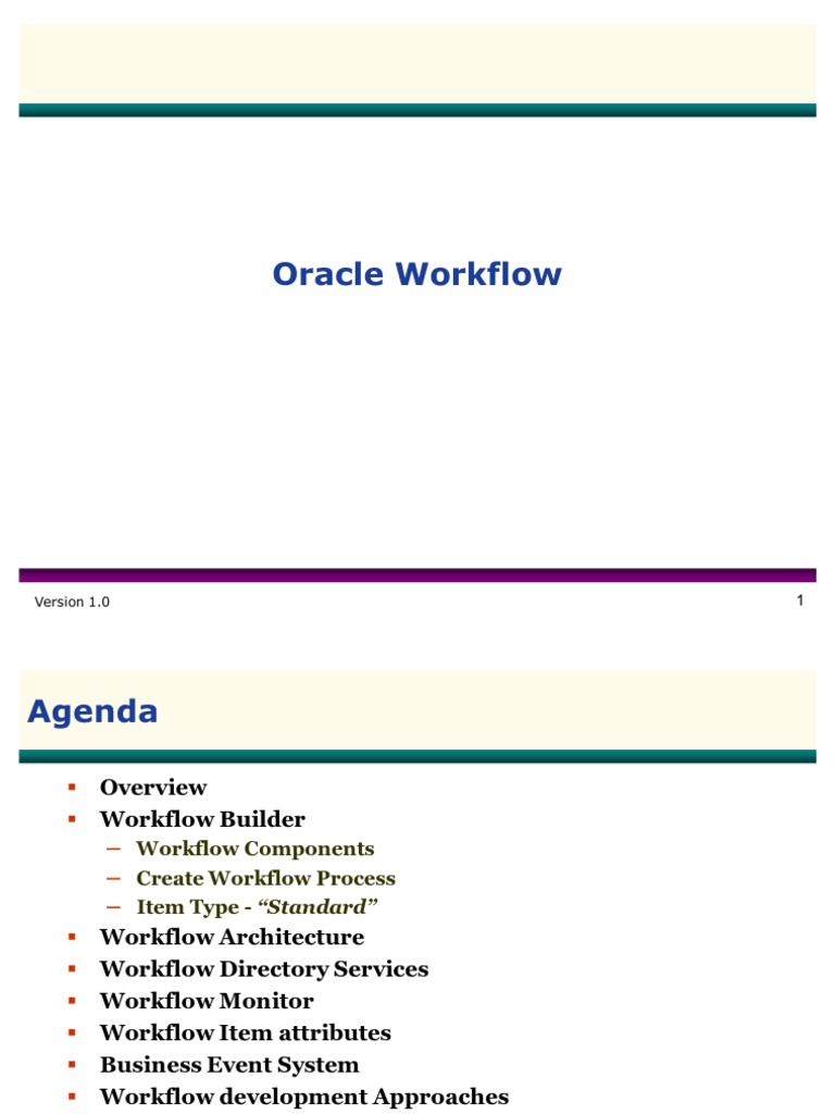Oracle Workflow Pdf Oracle Database Business Process