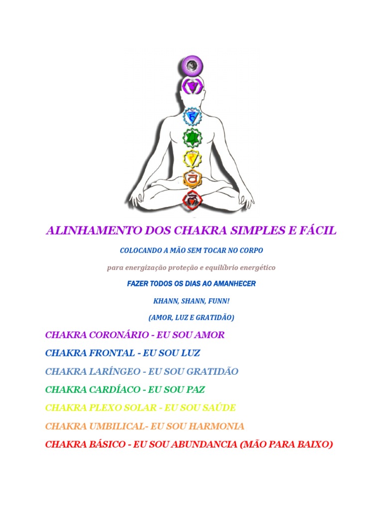 Alinhamento Dos Chakra Simples e Fácil | PDF