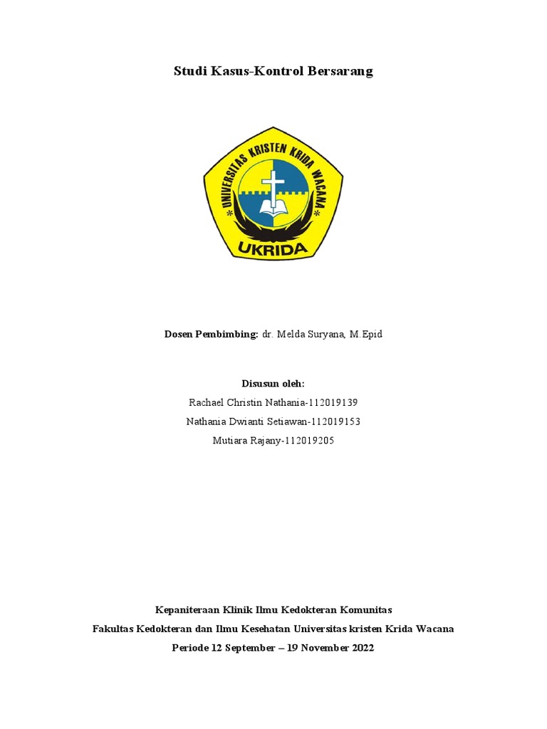 Nested Case-Control Studies | PDF