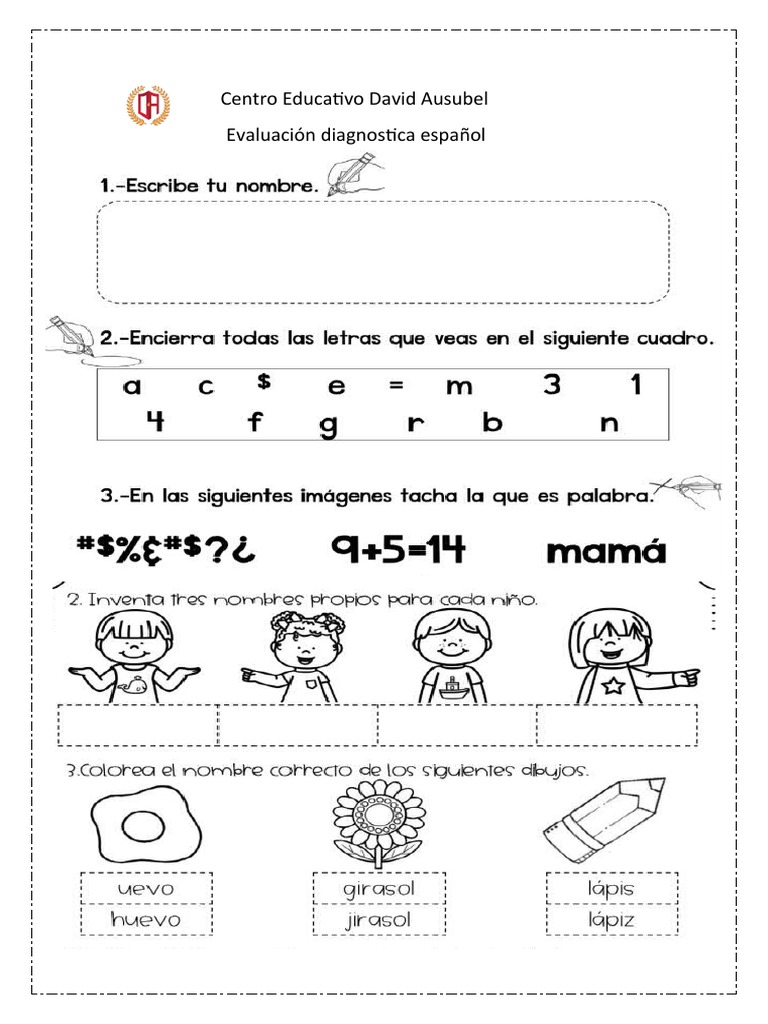 Evaluación Diagnóstica 2° Grado Primaria | PDF | Relaciones personales ...