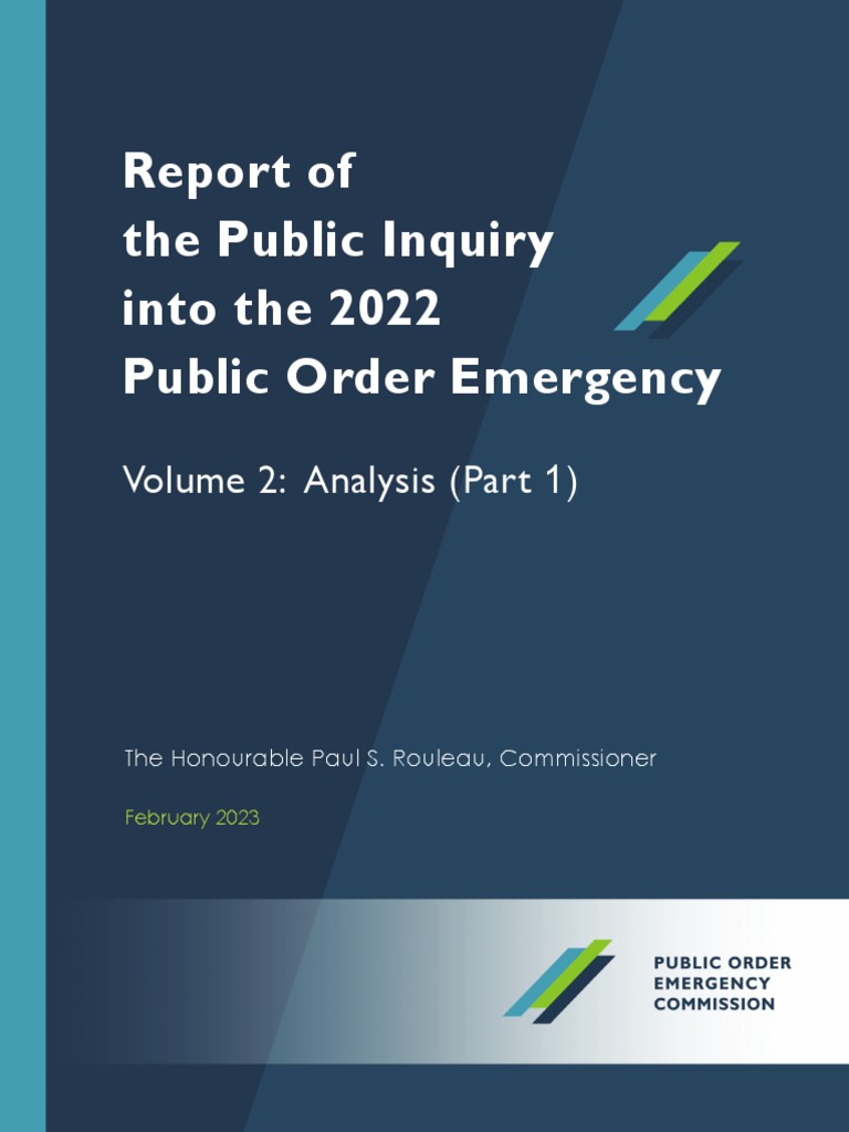 Emergencies Act Inquiry Final Report Vol. 2 | Download Free PDF ...