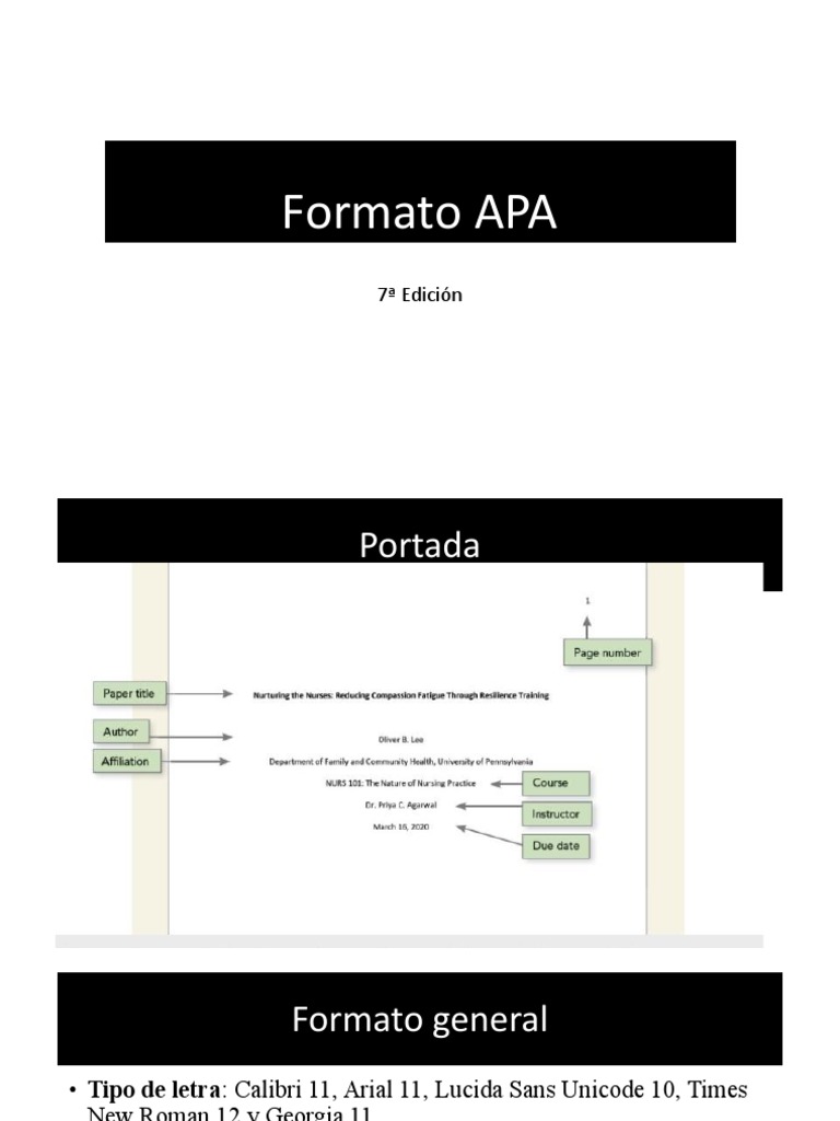 Formato APA 7ª Edición | PDF | Artes del Lenguaje y Comunicación
