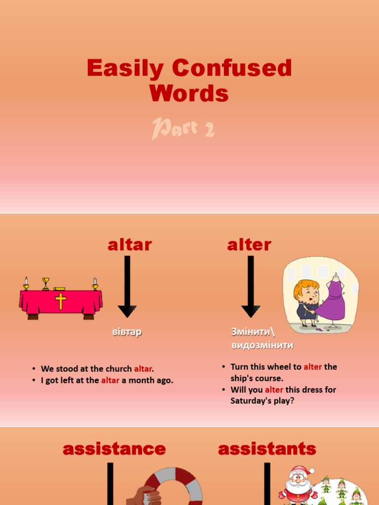 Easily Confused Words 2 | PDF