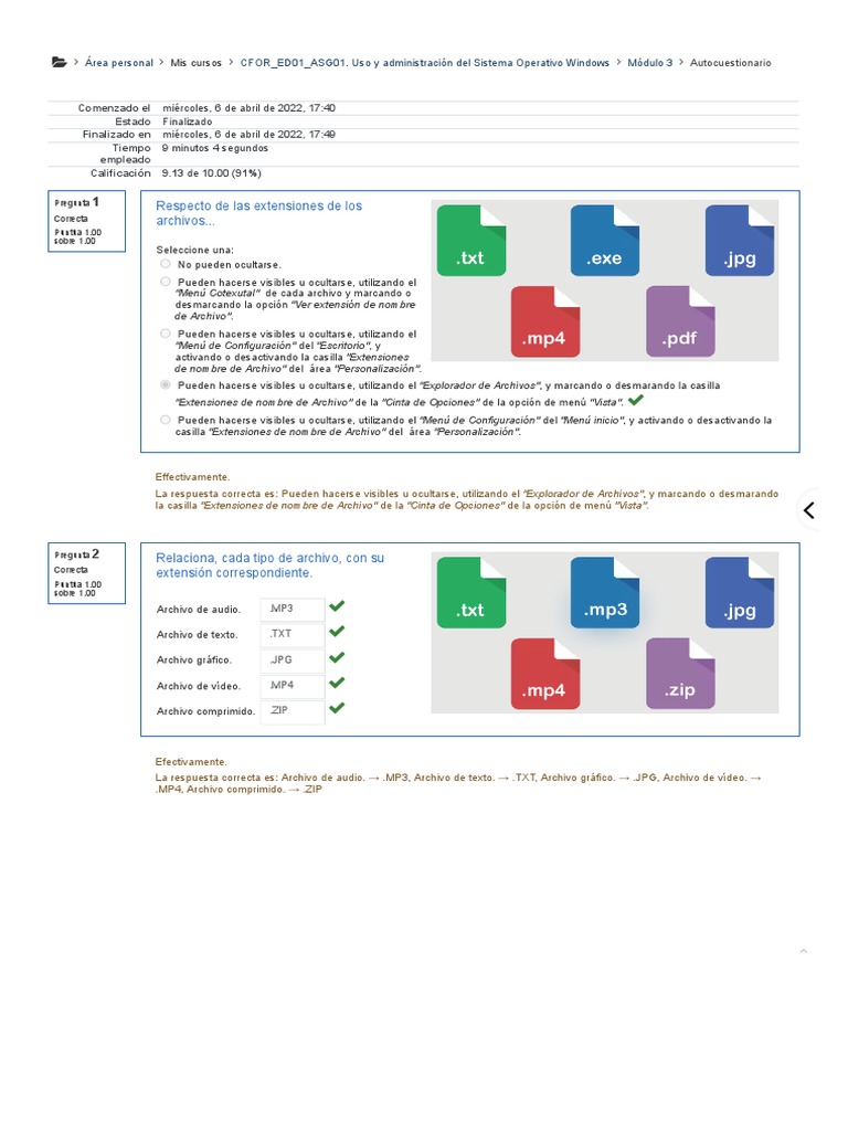 Autoevaluacion Modulo 3.2 | PDF | Zip (formato de archivo) | Archivo de computadora