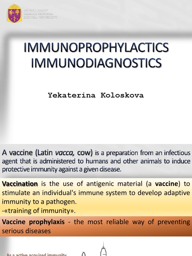 IMMUNOPROPHYLAXIS | PDF | Vaccines | Immune System