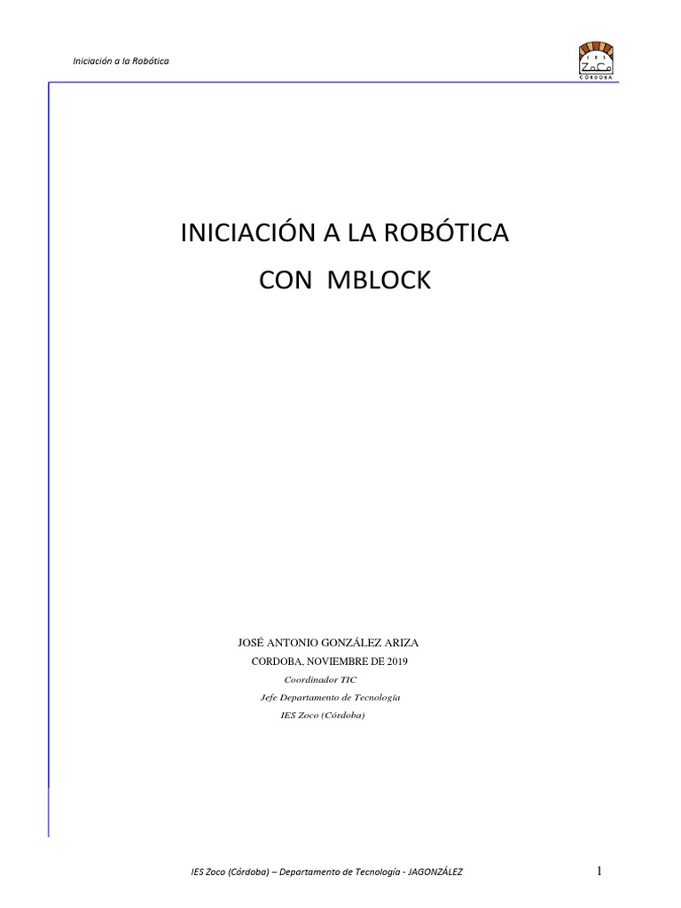Serie de Actividades de Iniciaci N A La Rob Tica Con Mblock. 1 y 2 | Descargar gratis PDF ...