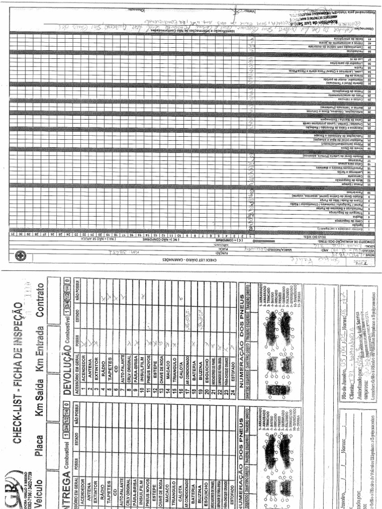 Check-List de Recebimento de Equipamentos VW Delivery 9.170 - Lmo-7b25 ...