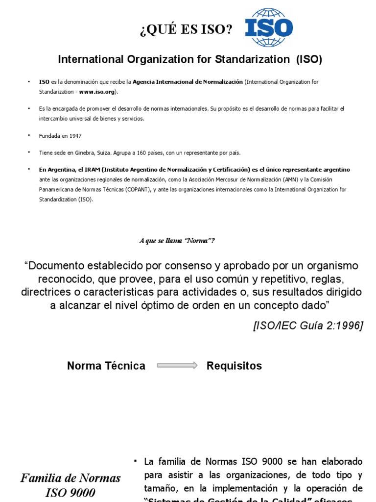 Guía de Normas ISO y Gestión de Calidad | PDF | Gestión de la calidad ...