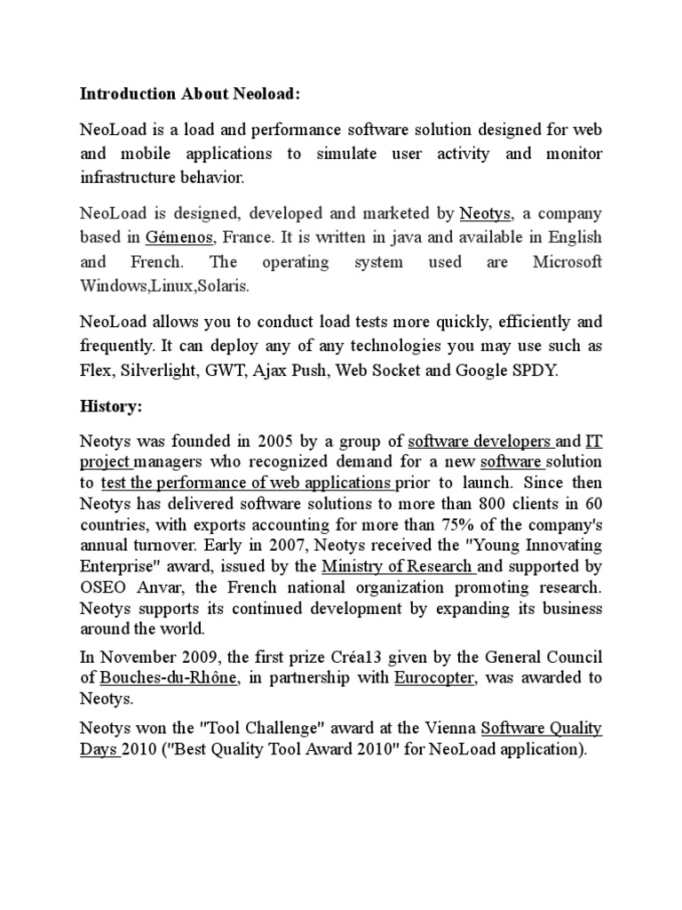 PDF Documentation Neoload | PDF | Proxy Server | Hypertext Transfer Protocol