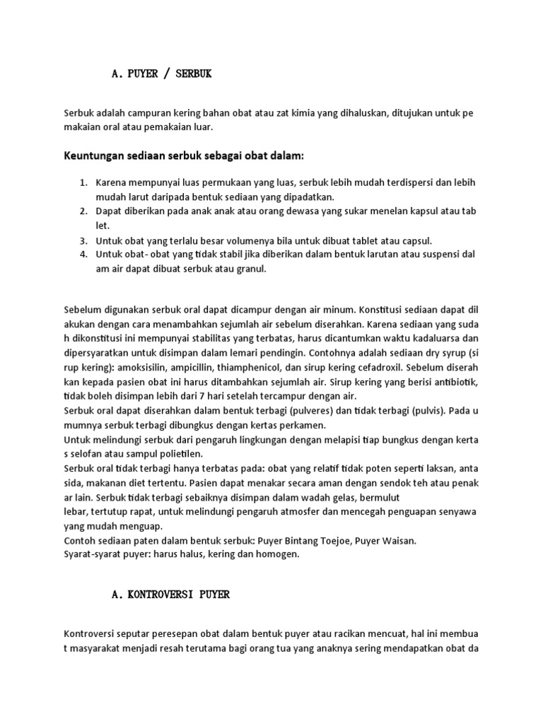 Teori Puyer Dan Kapsul | PDF | Pengembangan Diri | Kesehatan Holistik