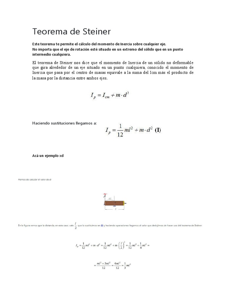 Teorema de Steiner | PDF
