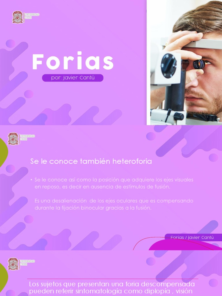 Clasificación y Medición de Forias Oculares | PDF | Salud y bienestar ...