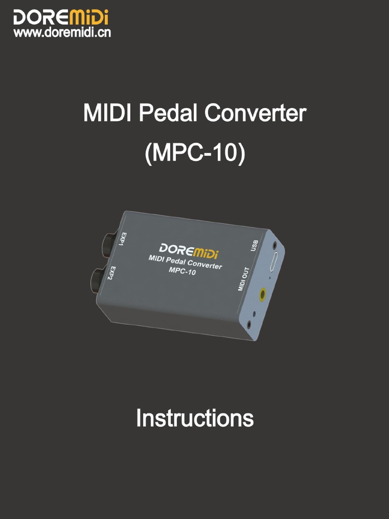 MIDI+Pedal+Converter+MPC-10+Instructions+V2 0 | PDF | Usb | Switch