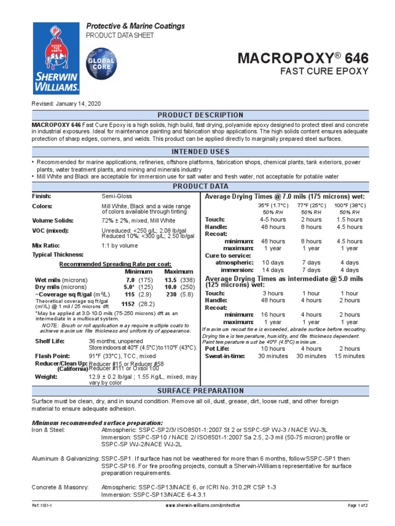 Macropoxy 646 | Download Free PDF | Epoxy | Concrete