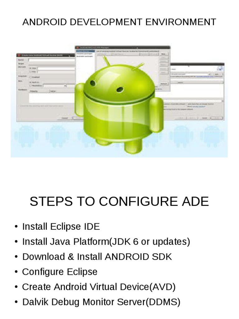 Android Development Environment | PDF | Eclipse (Software) | Android ...