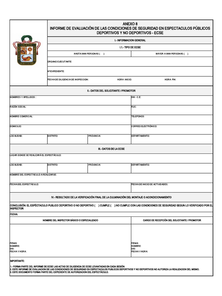 Anexo 8 Informe de ECSE | PDF