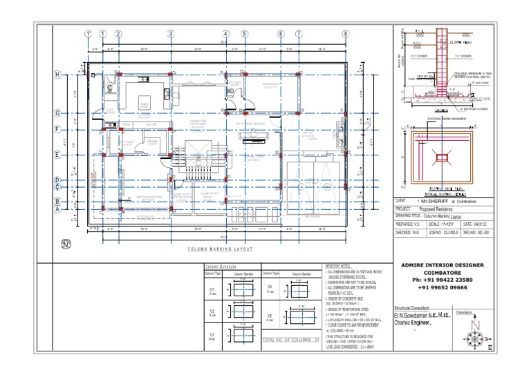 MR - Sheriff Residence Column Marking | PDF