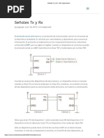 Comunicación UART: Tx y Rx en Electrónica | PDF
