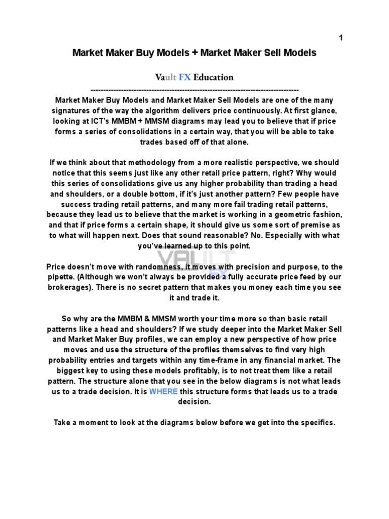 Market Maker Profiles PDF | PDF | Market Maker | Market Trend