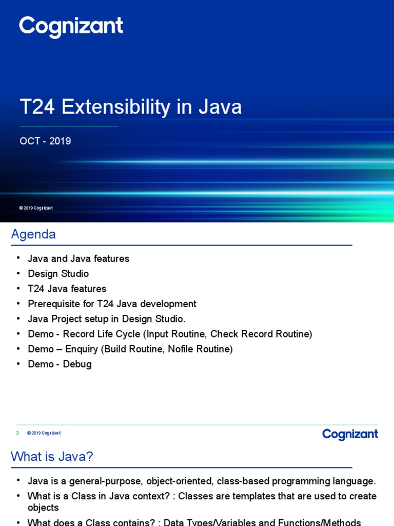 T24 Java Training Internal - 20191022 | PDF | Inheritance (Object ...