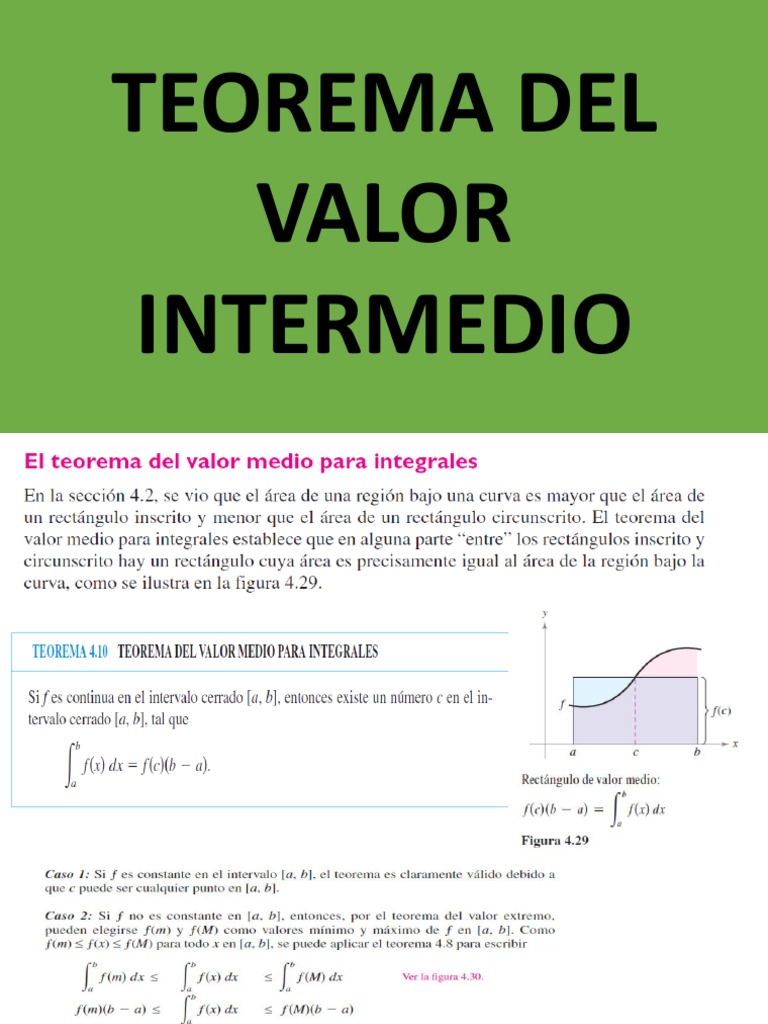Teorema Del Valor Intermedio | PDF