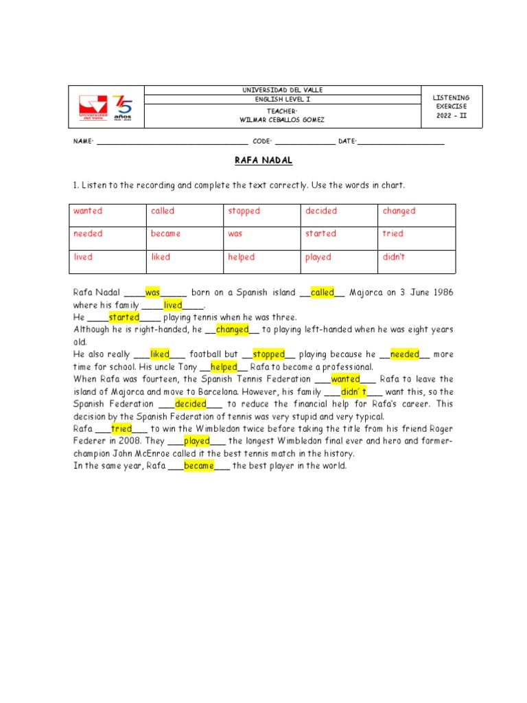 Rafael Nadal: A Summary of His Early Life and Tennis Career | PDF | Handedness | Tennis Tournaments