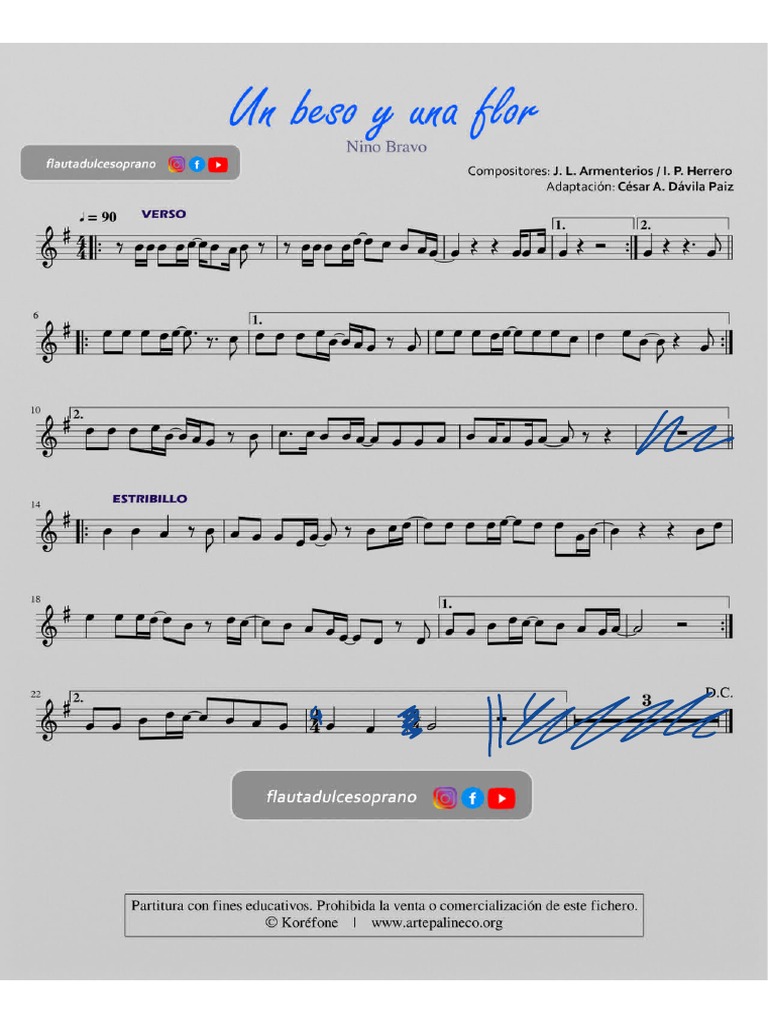 Un Beso y Una Flor - JPG | PDF