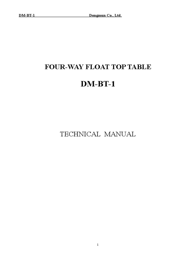 4-Way Table BT-1 | PDF | Gamma Ray | Vacuum Tube