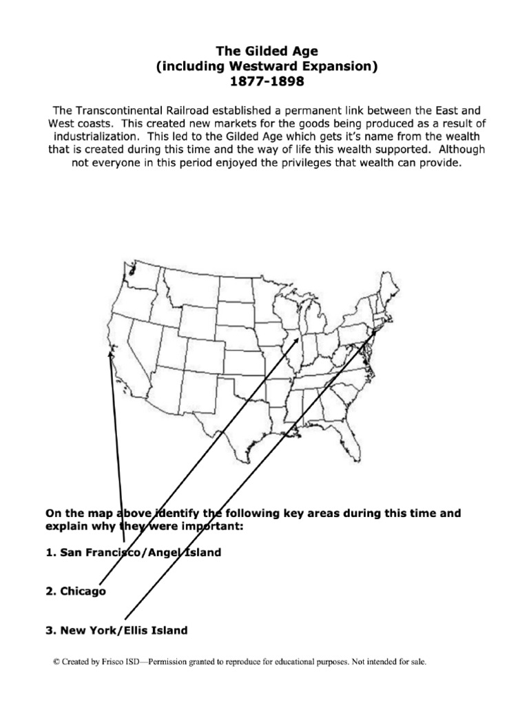 The Gilded Age (Including Westward Expansion) - PDF | PDF