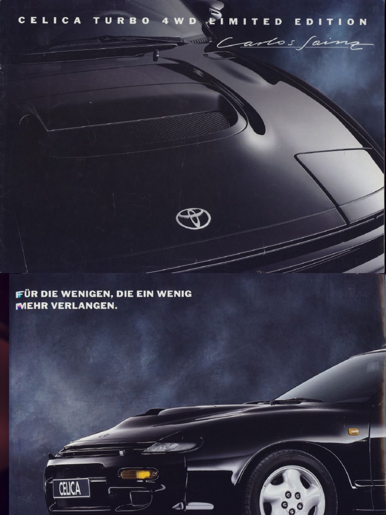 Toyota Celica C. Sainz Edition 1991 GER | PDF