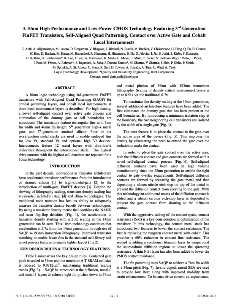 10 NM | PDF | Digital Electronics | Integrated Circuit