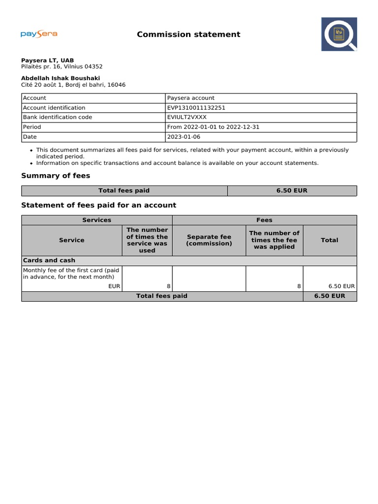 Commission Statement | PDF