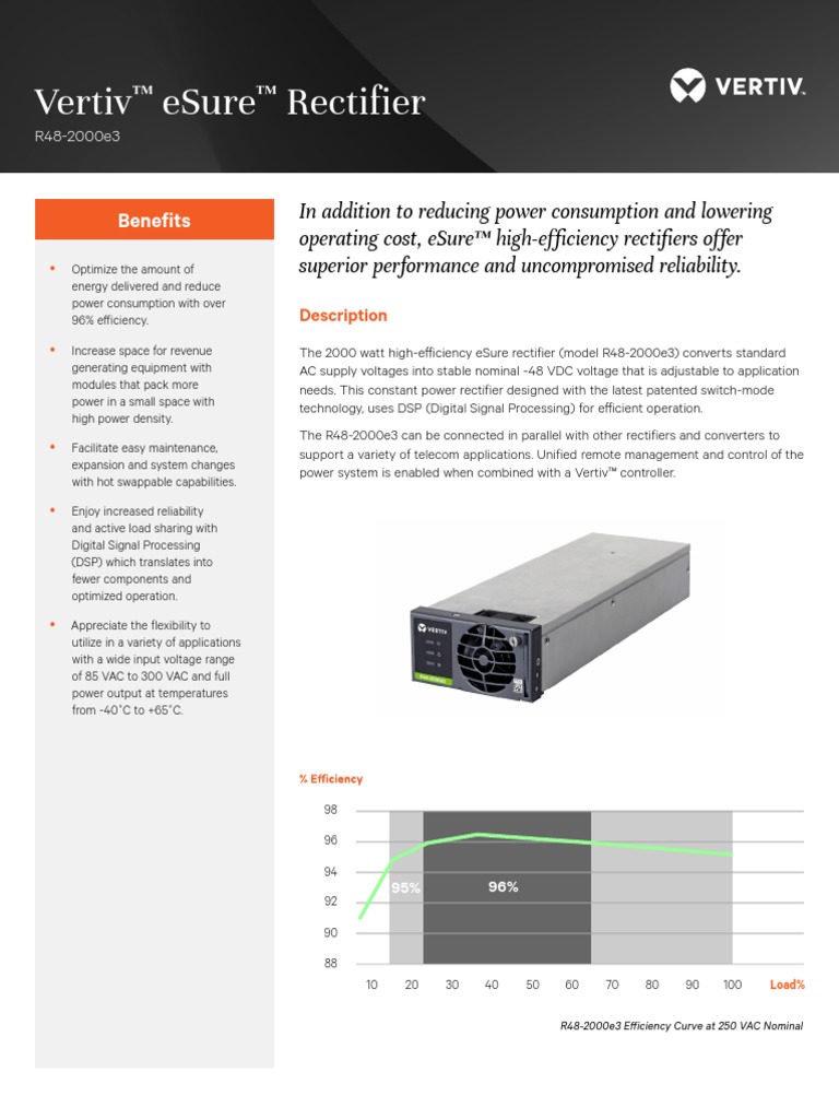 r48 2000e3 Rectifier Data Sheet - 00 | PDF | Alternating Current ...