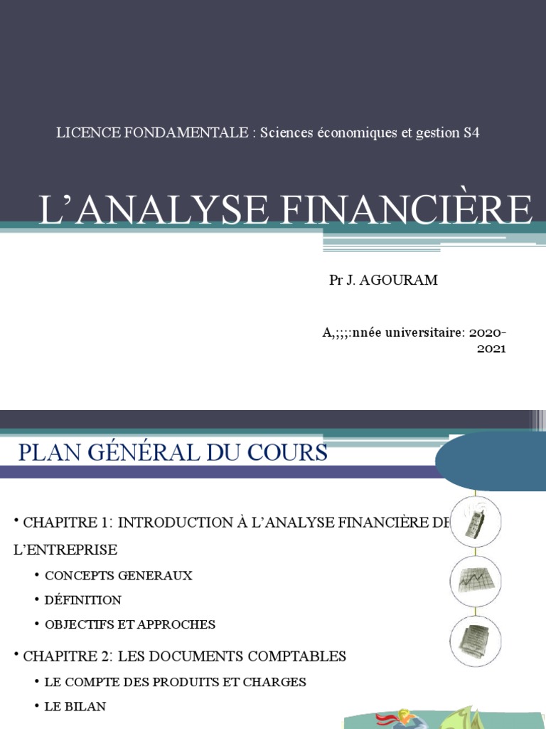Analyse Financiere Fsjes | PDF | Fonds de roulement | Bilan comptable