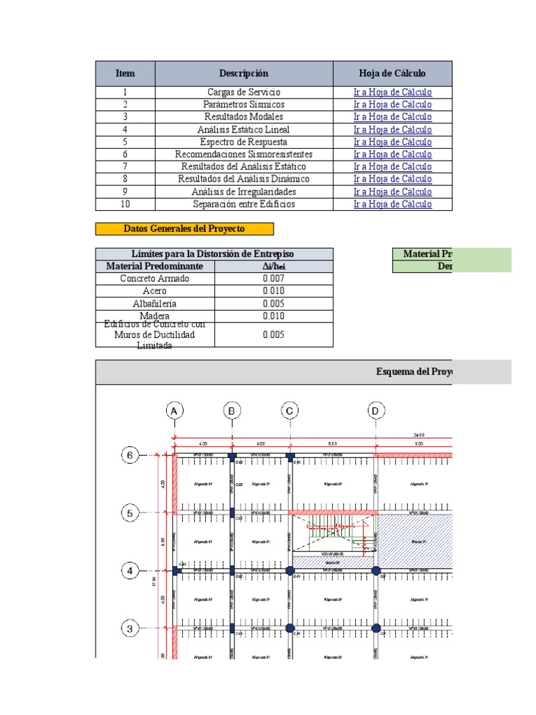 Análisis Sísmico - Estructura de Concreto Armado - Norma E.030 - Edificación de 04 Pisos | PDF ...