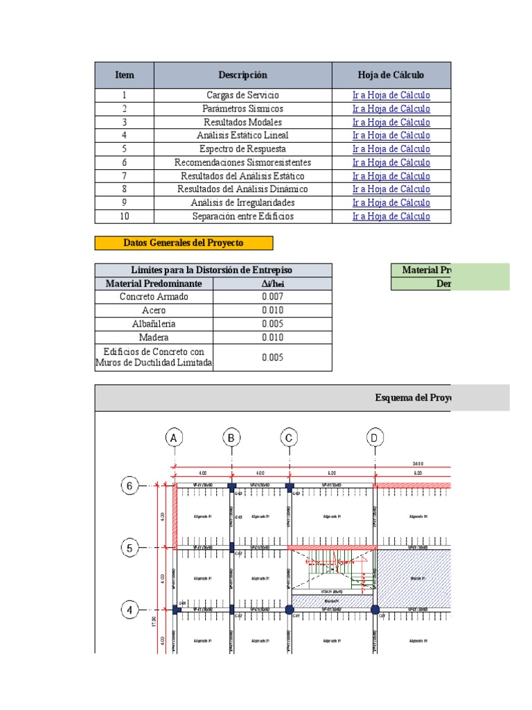 Análisis Sísmico - Estructura de Concreto Armado - Norma E.030 - Edificación de 05 Pisos | PDF ...