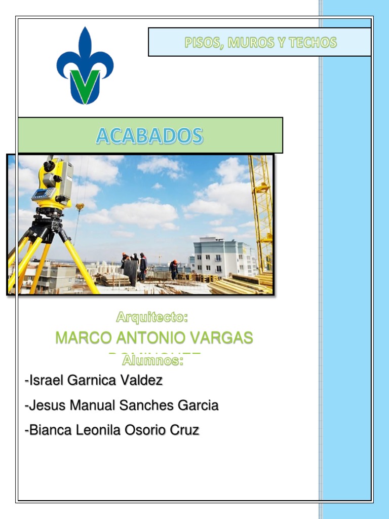 Acabados E.F | PDF | pared | edificio