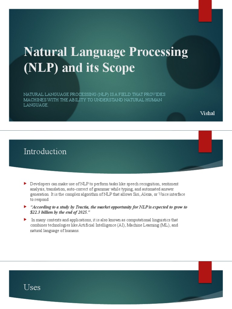 Natural Language Processing (NLP) | PDF | Machine Learning | Artificial Intelligence