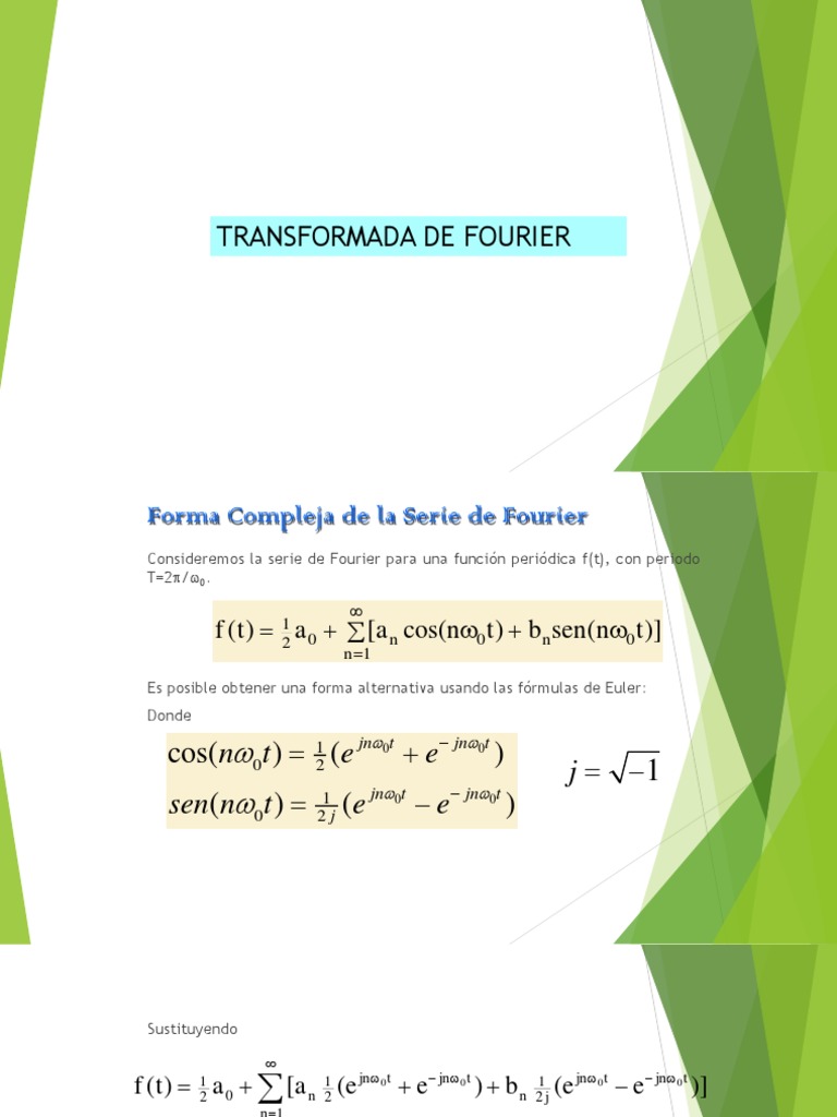 Transformada de Fourier | PDF | Transformada rápida de Fourier ...