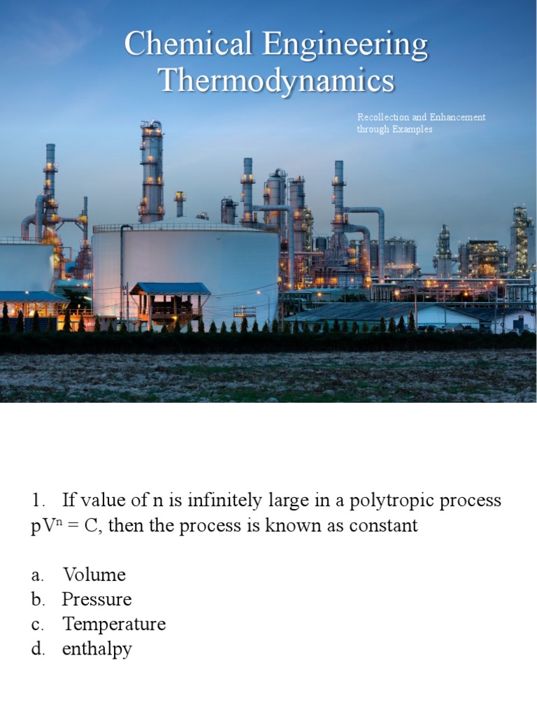 Review Che Thermo Pdf Heat Thermodynamics