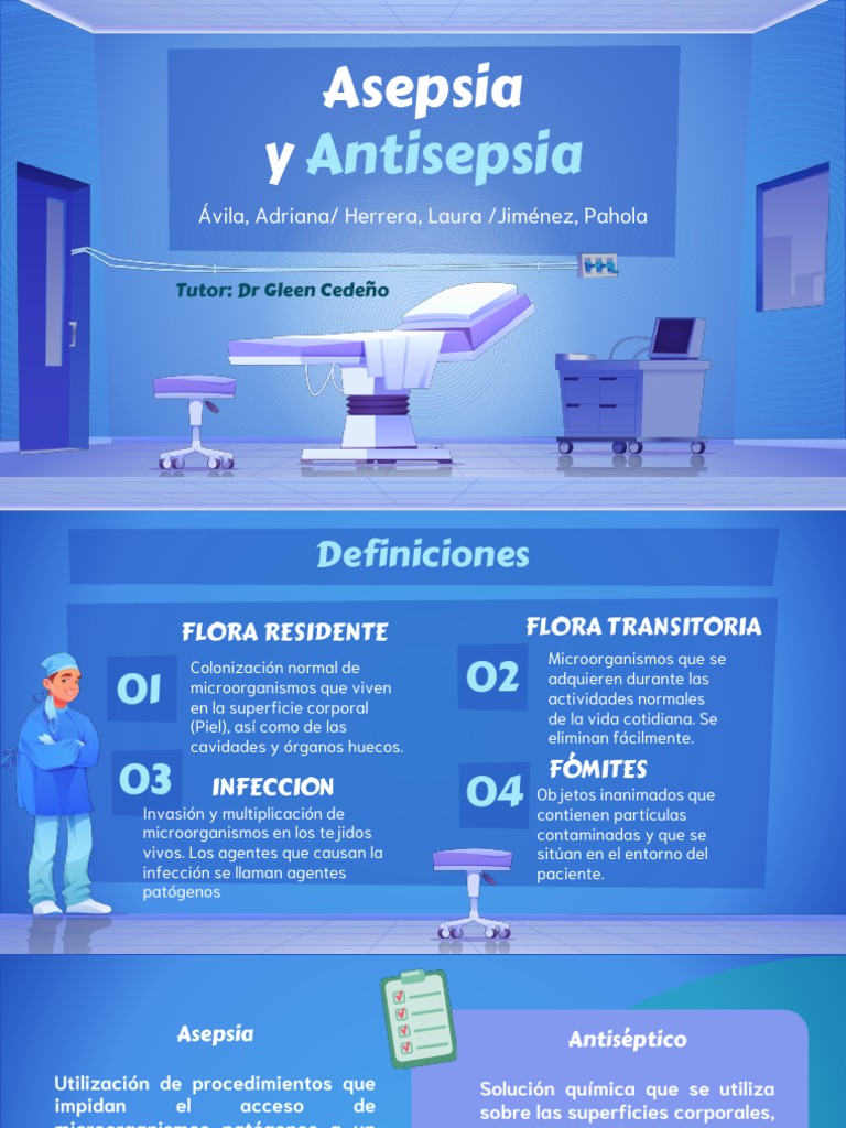 Asepsia y Antisepsia | Descargar gratis PDF | Cirugía | Esterilización ...