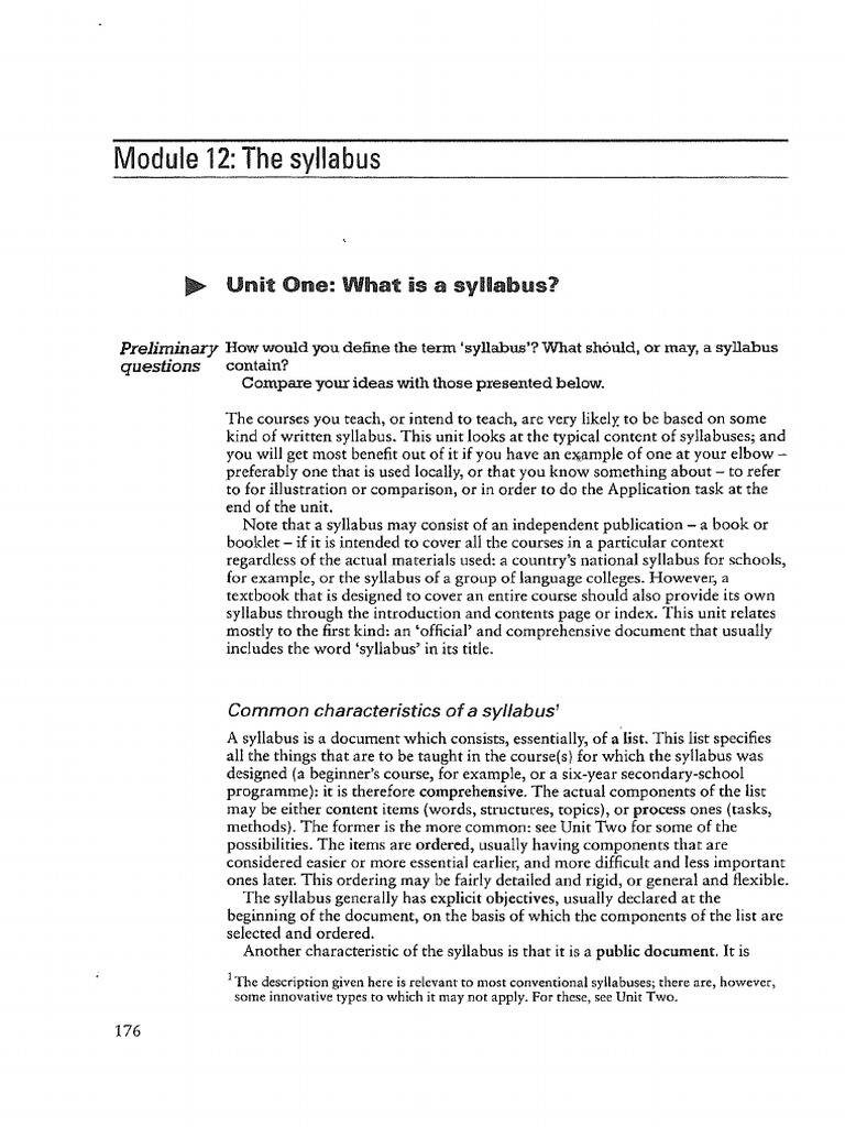 The Sylabus Ur | PDF