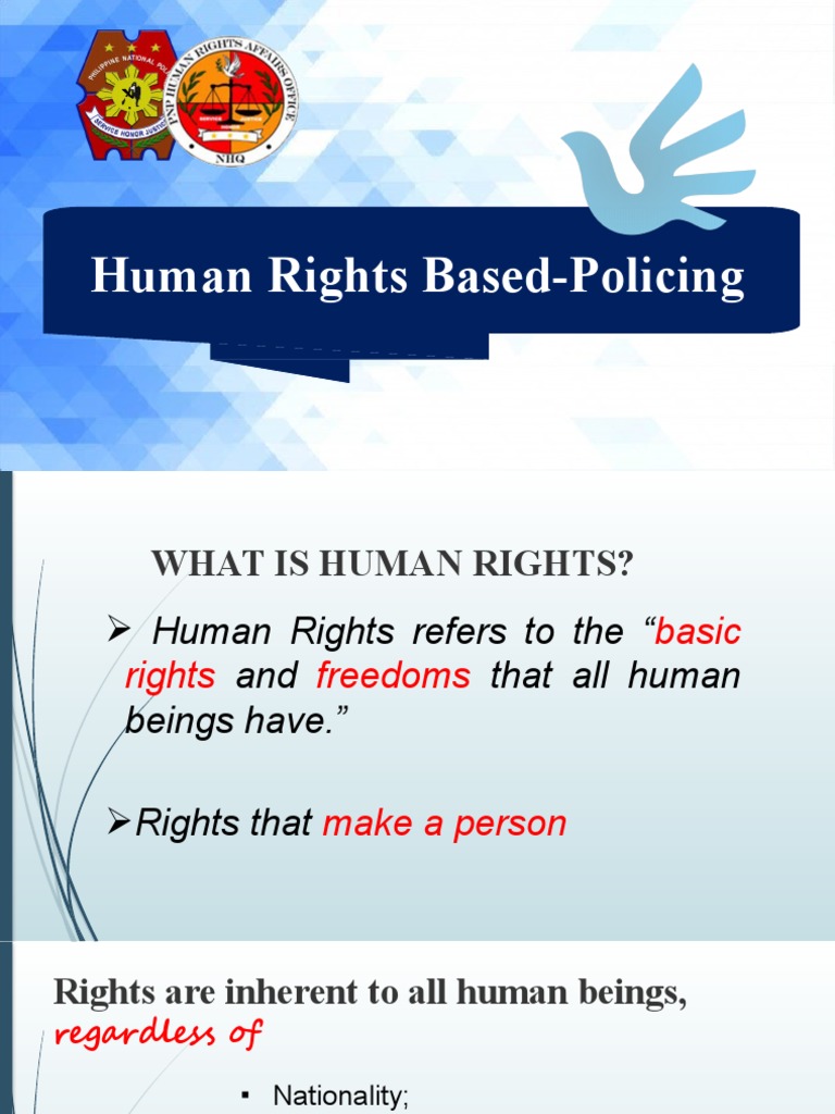 Human Rights Based Policing | PDF | Human Rights | International Law