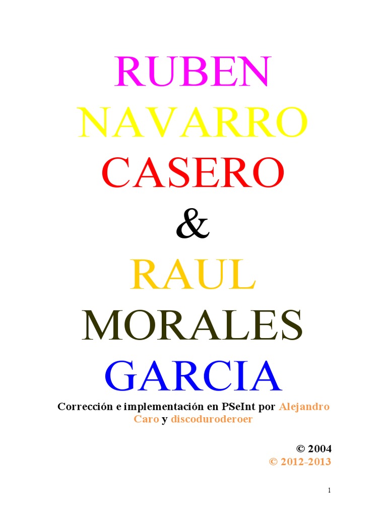Trabajopseu En Pseint Pdf División Matemáticas Matriz Matemáticas