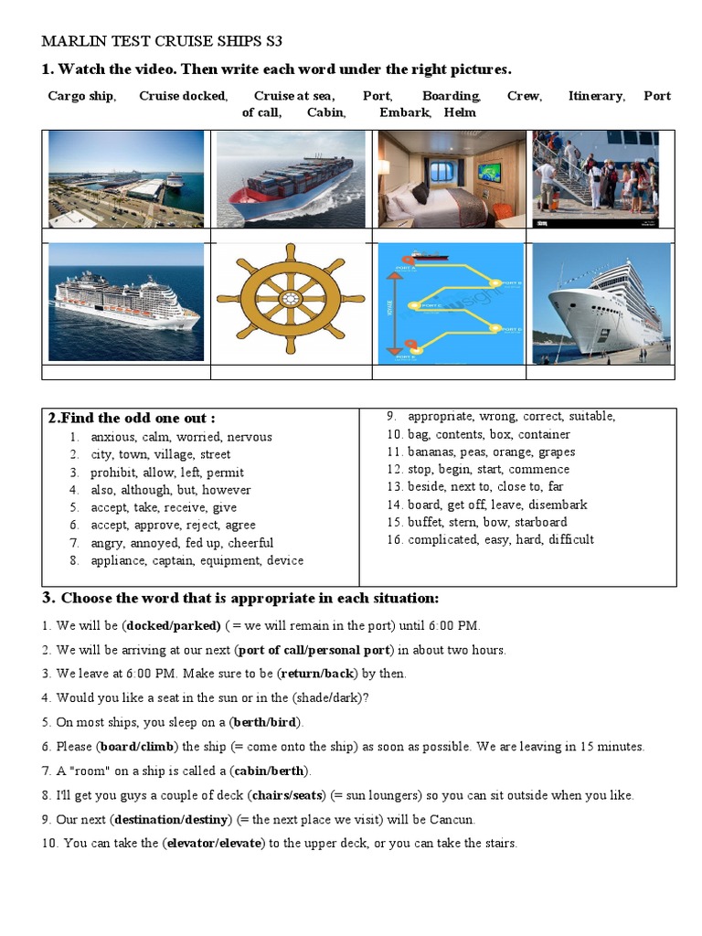 s3 Marlin Test Cruise Ships | PDF