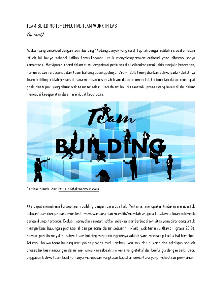 Team Building For Effective Team Work in Lab | PDF