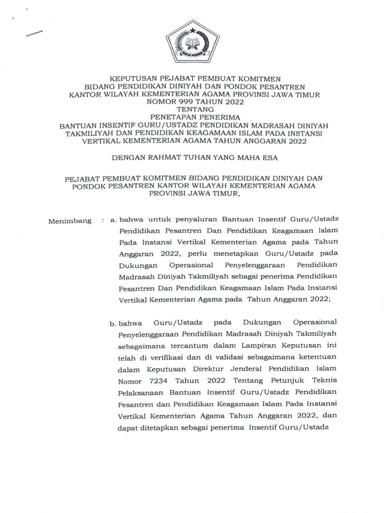 SK Insentif Guru MDT | PDF