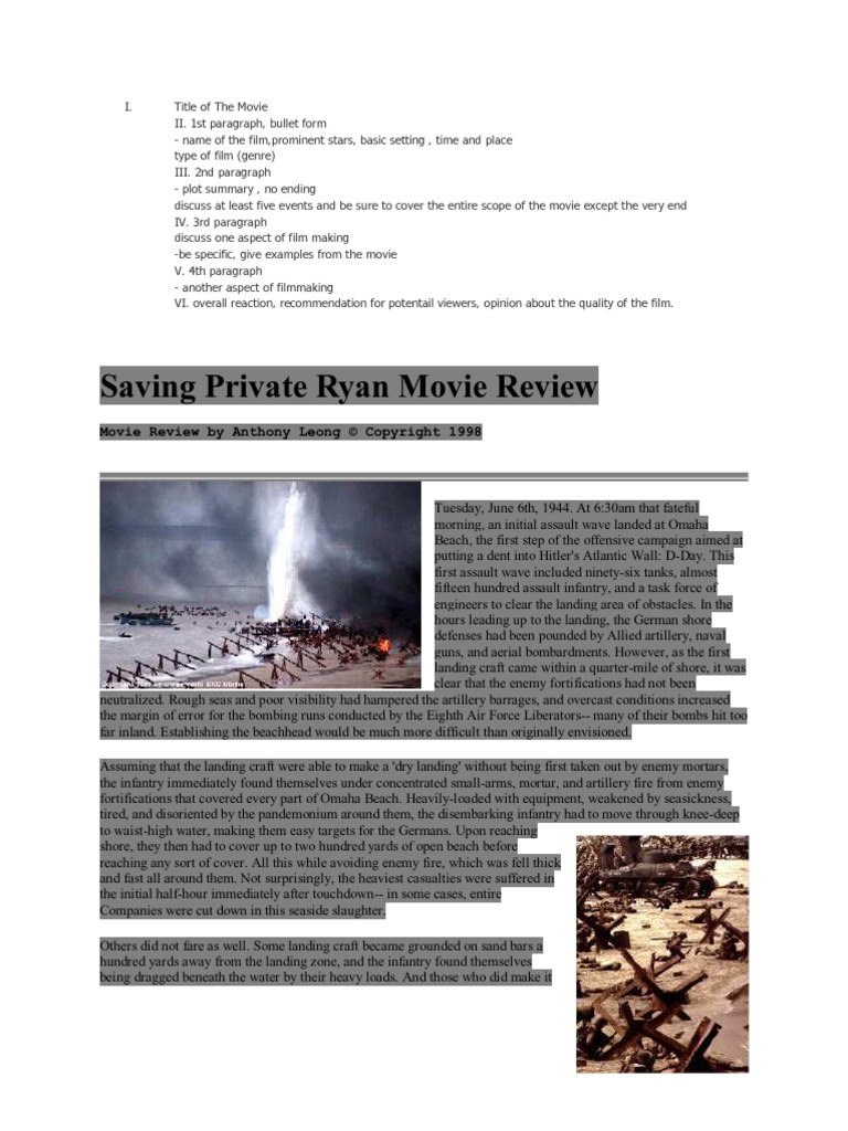 Saving Private Ryan | PDF | Normandy Landings | 101st Airborne Division