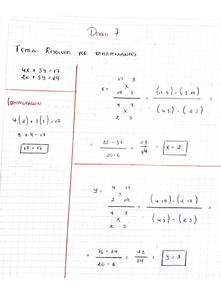DEBER 7 - Álgebra | PDF