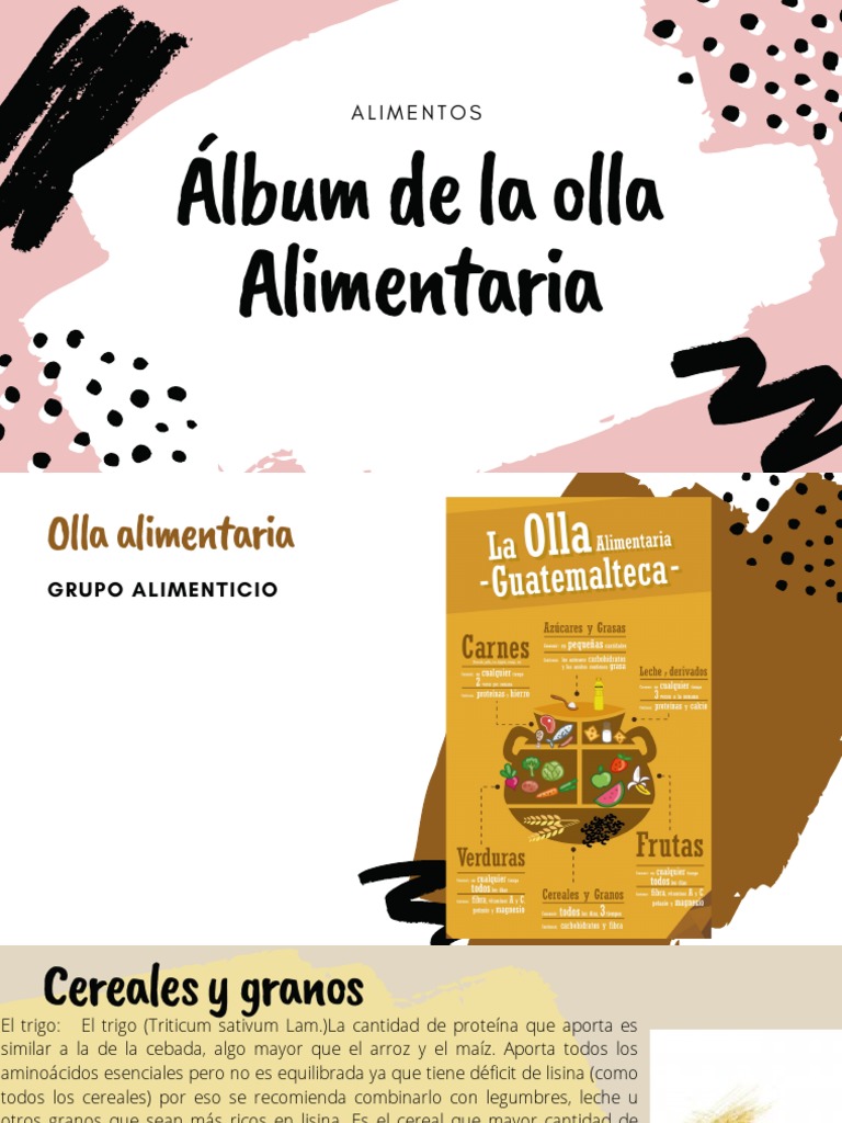 Álbum de La Olla Alimentaria | PDF | Cereales | Vitamina